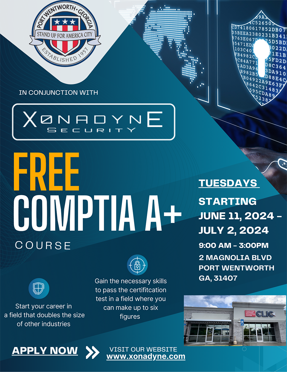 FREE CompTIA A+ Course - Port Wentworth, Georgia